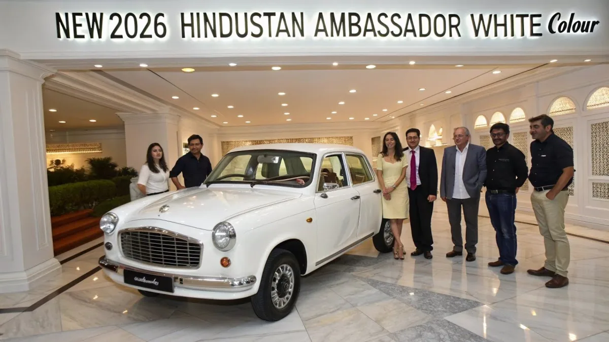 Hindustan Ambassador 2026 Launched – Refined Engine, Sedan Design ...
